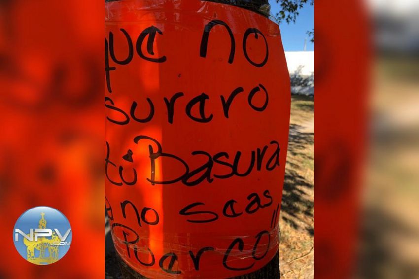 No seas puerco, llévate la basura!, advierten en cartulinas vecinos de ... No seas puerco, llévate la basura!, advierten en cartulinas vecinos de ...